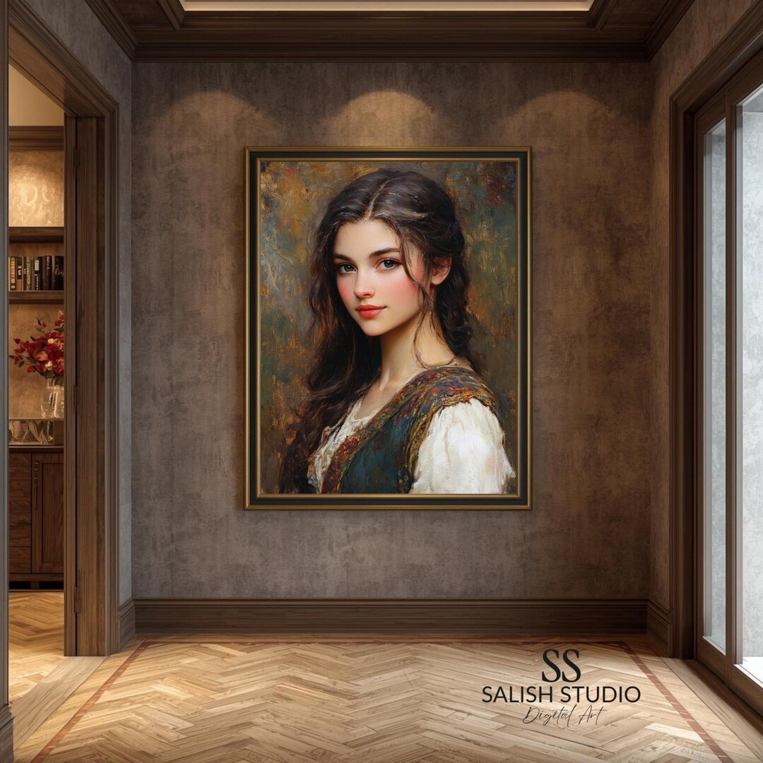 Vintage Greek Goddess Portrait, Classical Feminine Art, Printable Wall ...