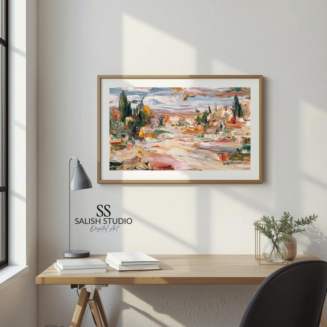 Autumn Landscape Art Print, Cottagecore Nature Scene (digital Download ...
