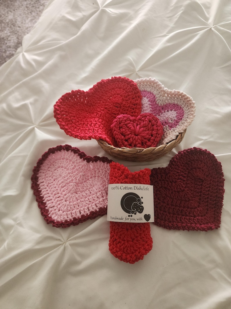 Heart Shaped Dishcloth or Face Cloth! - Etsy