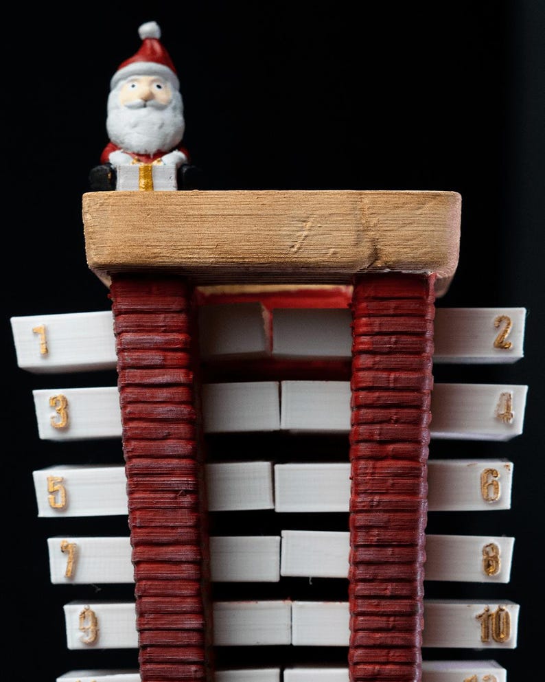 Santa Countdown Chimney | DIY Christmas Advent Calendar | Paint Your ...