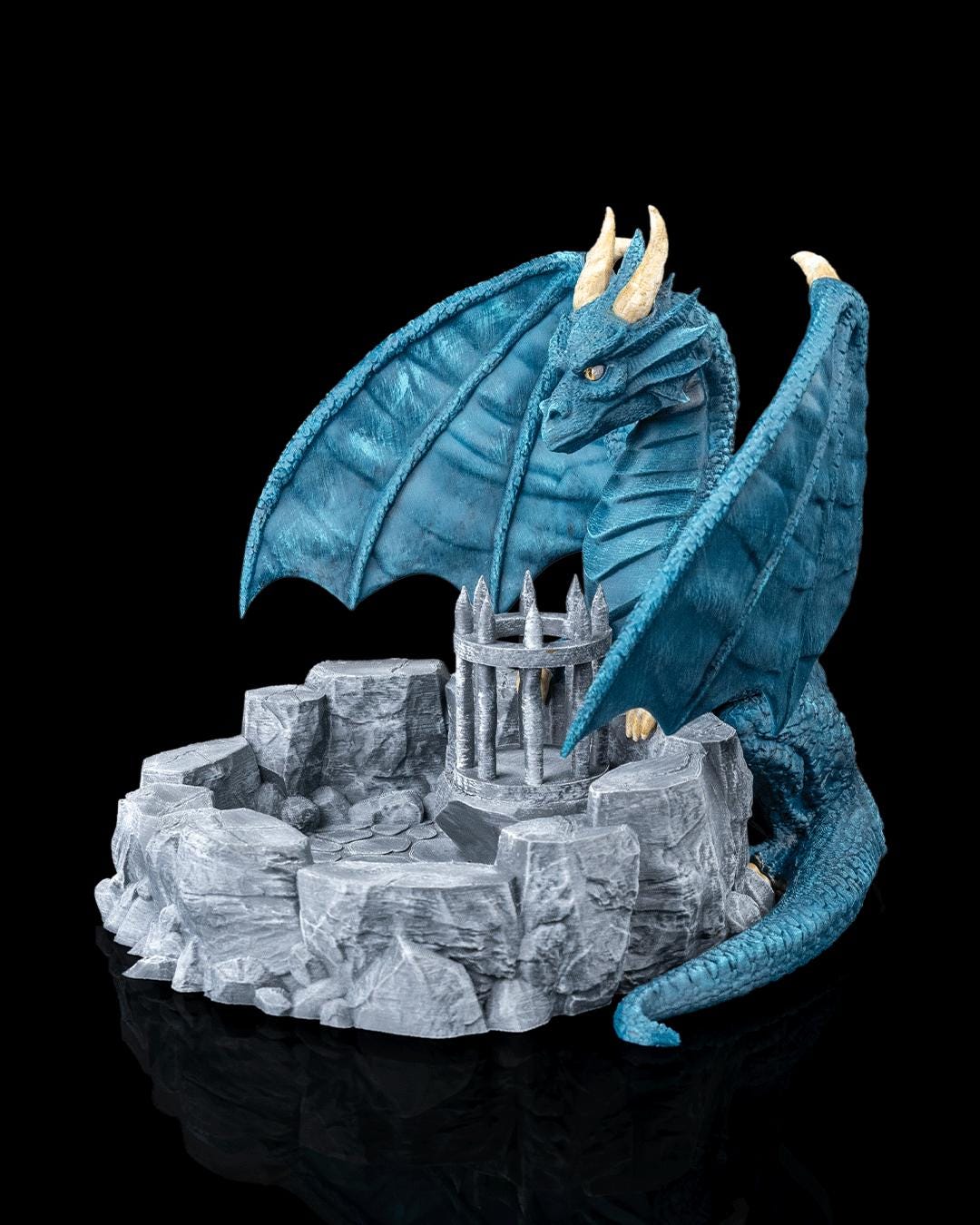 Dragon Arena Dice Tower: Hand-painted Fantasy RPG Dice Roller - Etsy