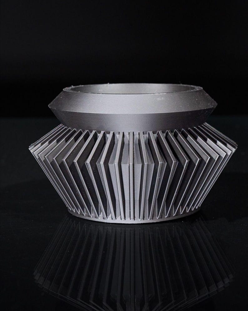 Quano Planter – Modern 3D Printed Geometric Vase With Stand - Etsy