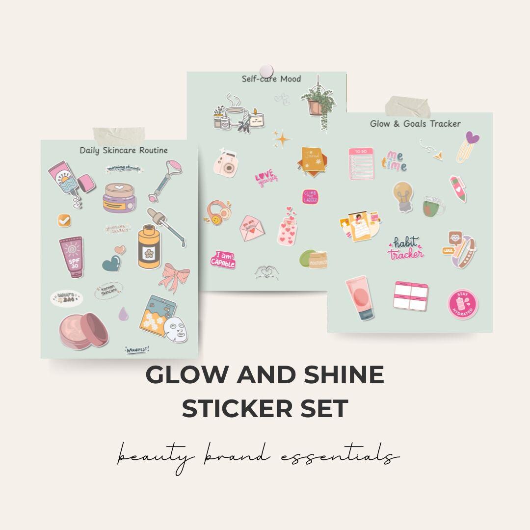 Self-care Sticker Pack | Pastel Beauty, Planner Stickers (digital ...