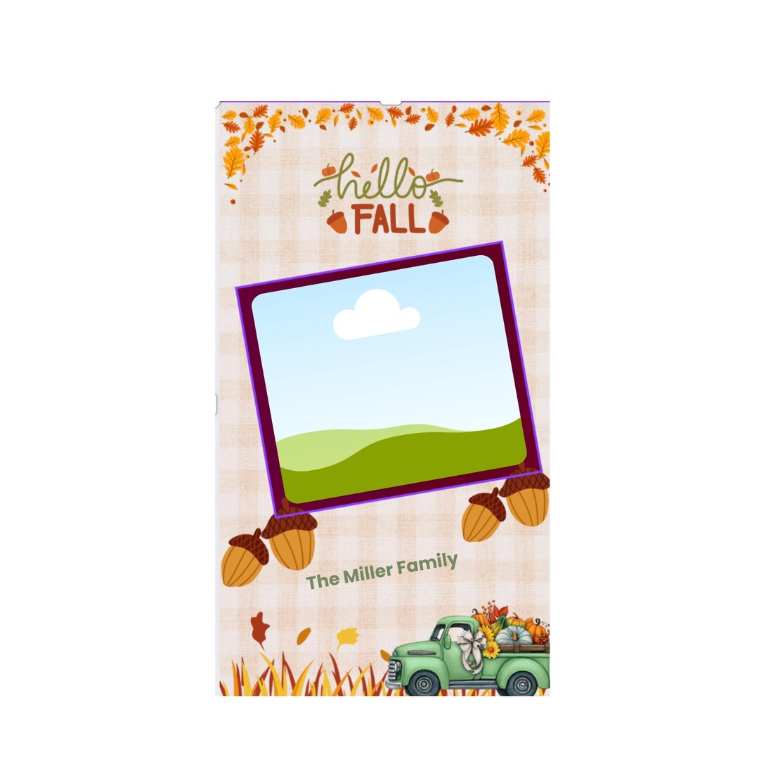 Hello Fall Canva Template/ Editable Fall Photo/social Media Post ...