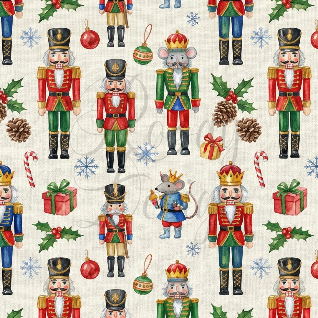 Christmas Nutcrackers | Christmas | Seamless Patterns | Instant ...