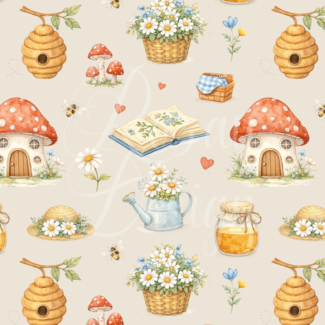Cottagecore | Seamless Patterns | Instant Download | Printable Digital ...