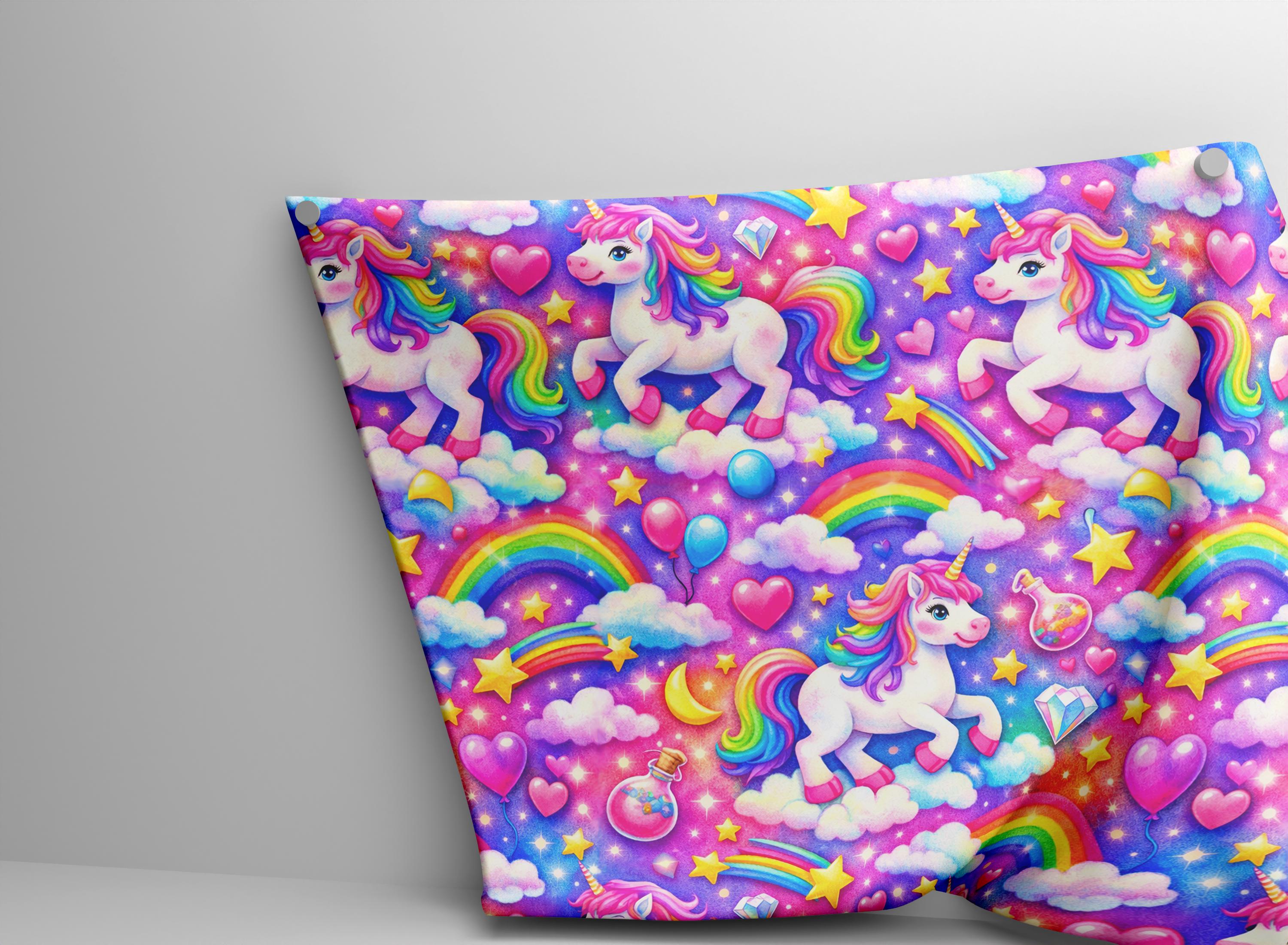 Unicorns and Rainbows | Seamless Patterns | Instant Download ...