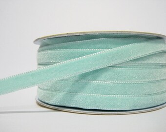 5 yards 7/8 Teal Velvet Ribbon Velvet Ribbon Ribbon | Etsy