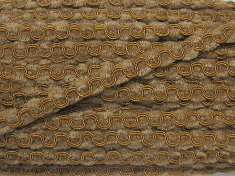 5 Yards 1/4 Light Brown Chenille Braided Rick Rack Trim | Etsy