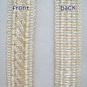 5 Yards Cream Braided Trim, Gimp Braid, Braided Cord, Gimp Cord ...