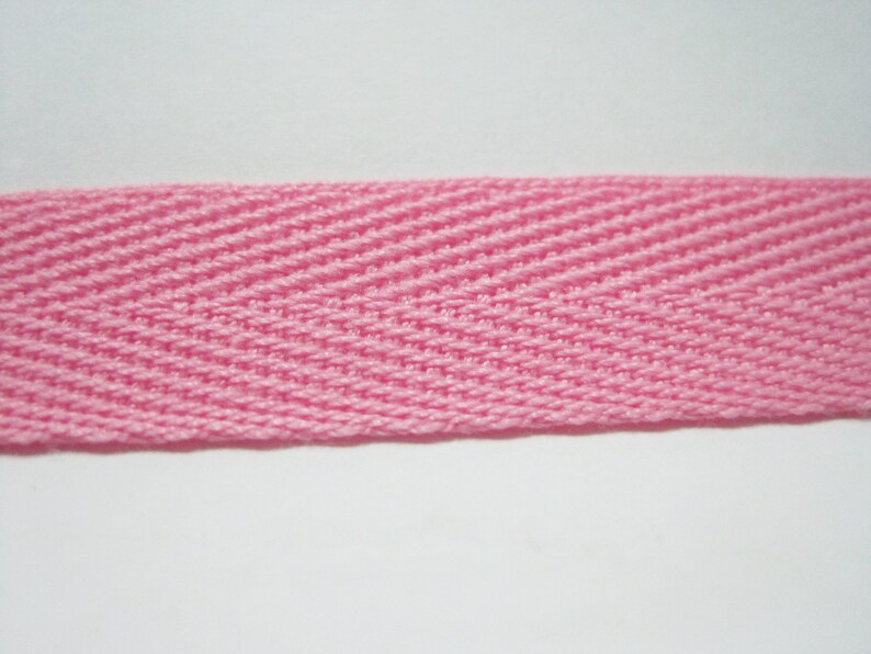 5 Yards 1/2 Pink Herringbone Tape Pink Twill Tape Pink | Etsy
