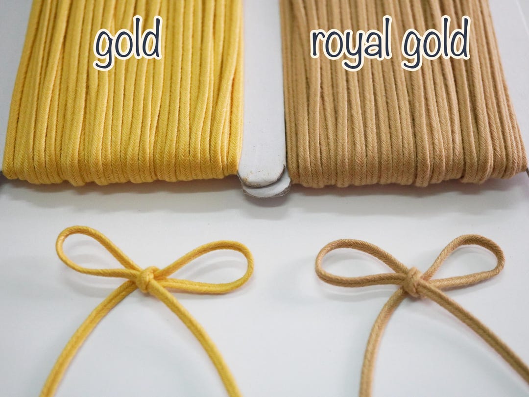5 Yards 3 Mm Gold Matte Soutache Braid - Etsy