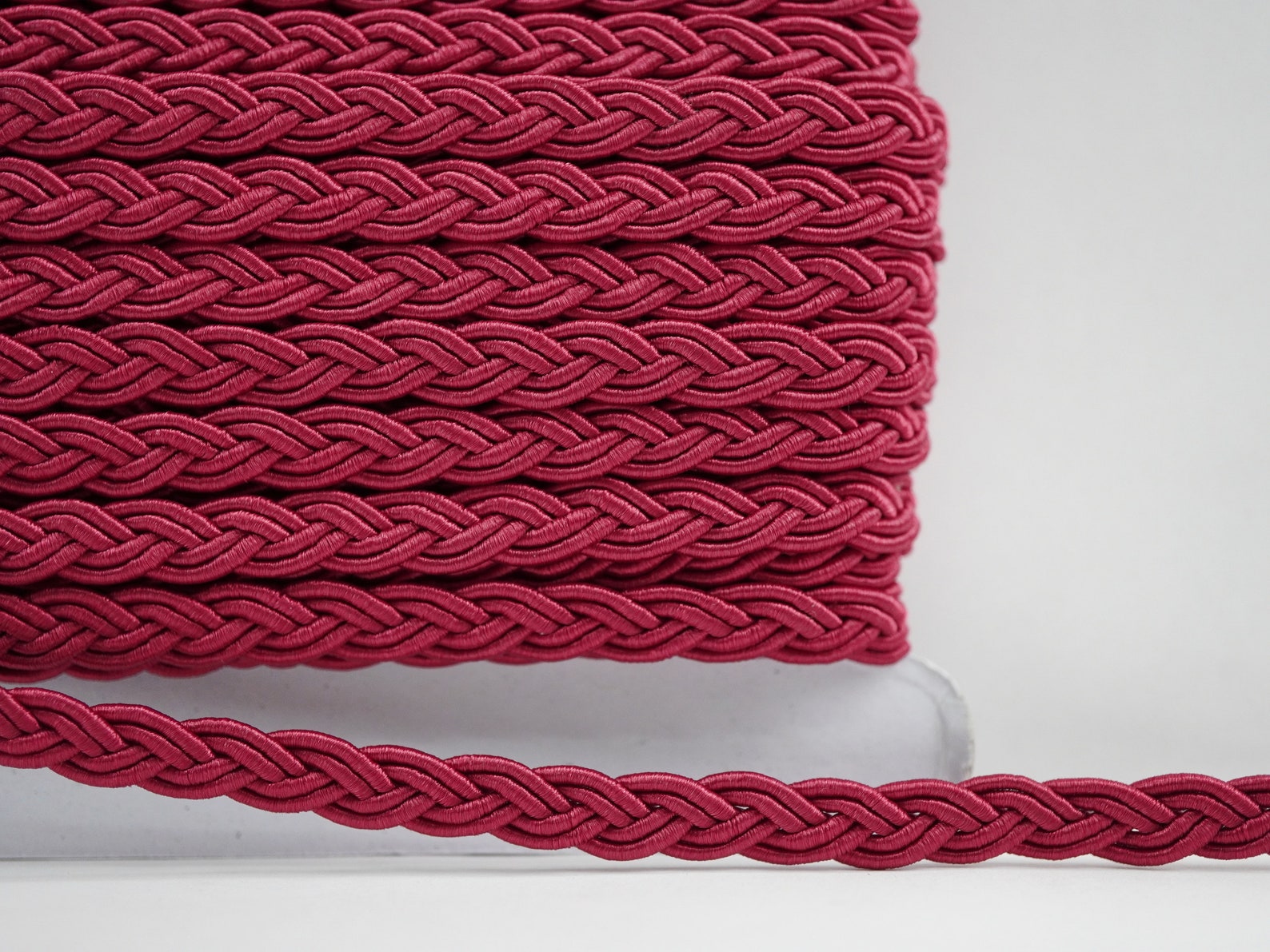 5 Yards 1/4 Red Braided Cord Red Cord Flat Braided - Etsy