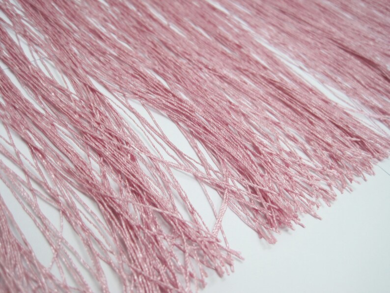 1 Yard 4 to 10 Bubble Gum Chainette Fringe Pink | Etsy