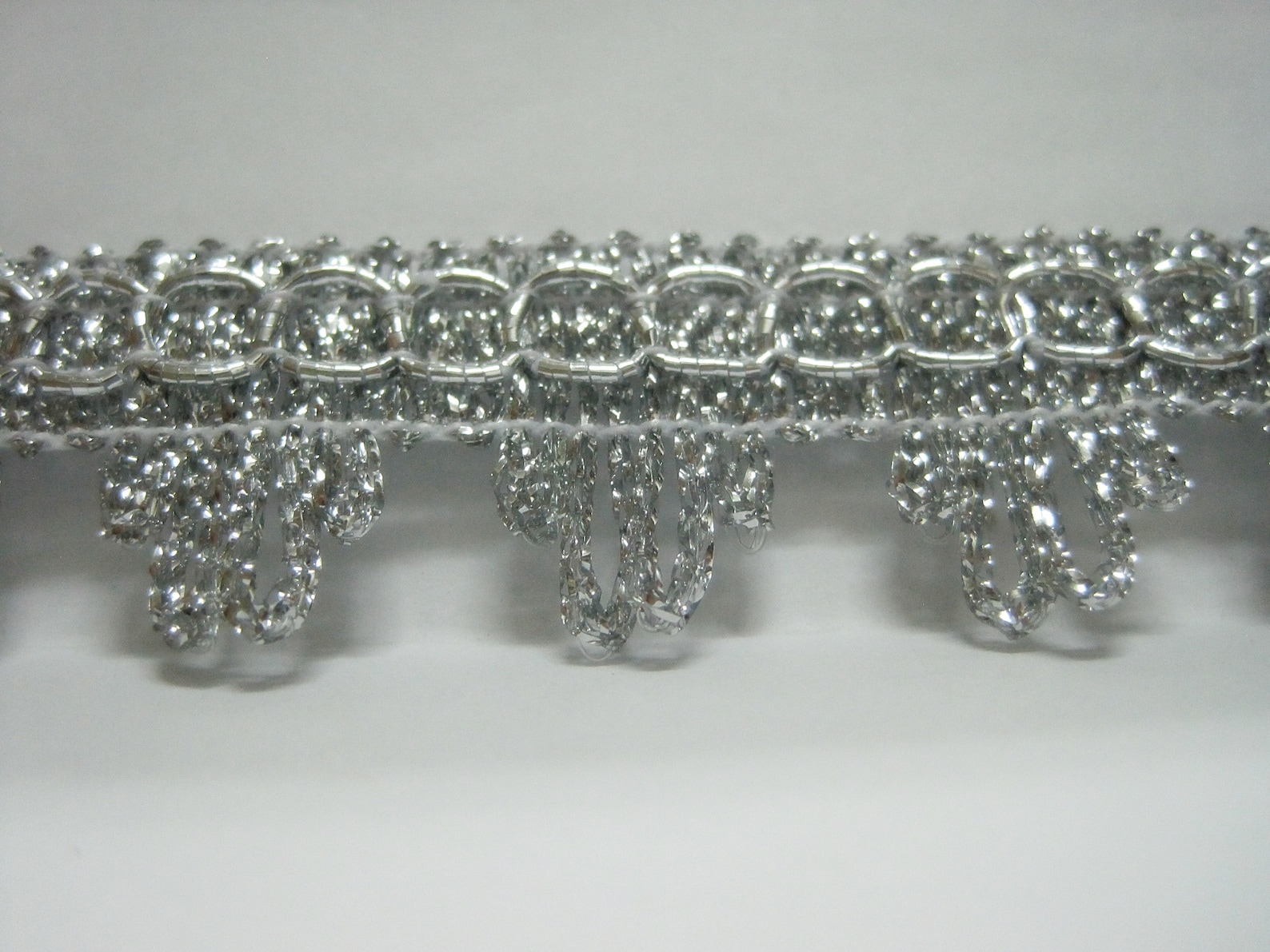 5 Yards 7/8 Silver Metallic Lace Silver Lace Silver | Etsy