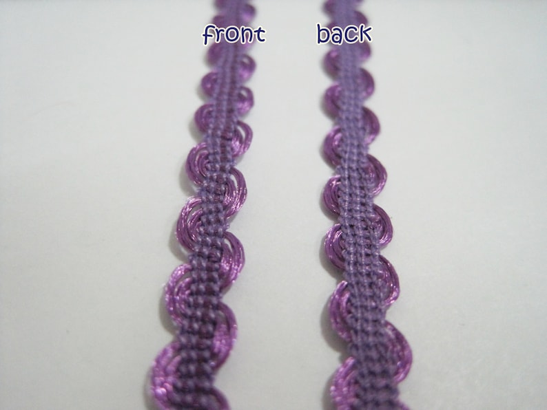 5 Yards 1/4 Purple Shiny Braid Braided Trim Braid Lace - Etsy
