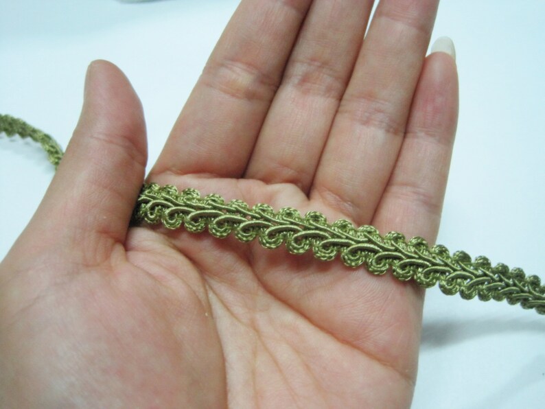 5 Yards 3/8 Olive Drab Green Gimp Braided Trim Gimp | Etsy