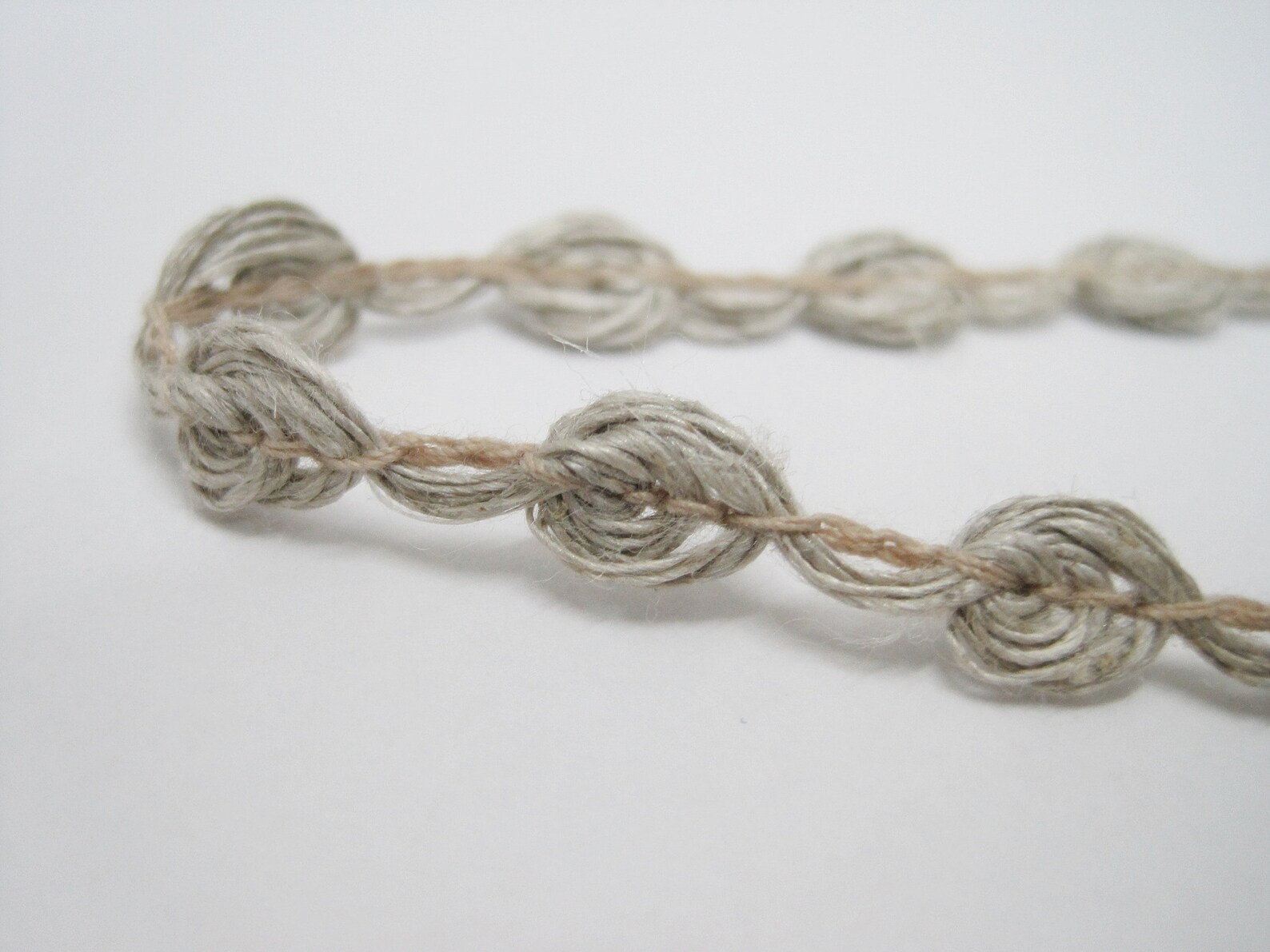 5 Yards Linen Flower Trim Natural Trim Wholesale Trims - Etsy