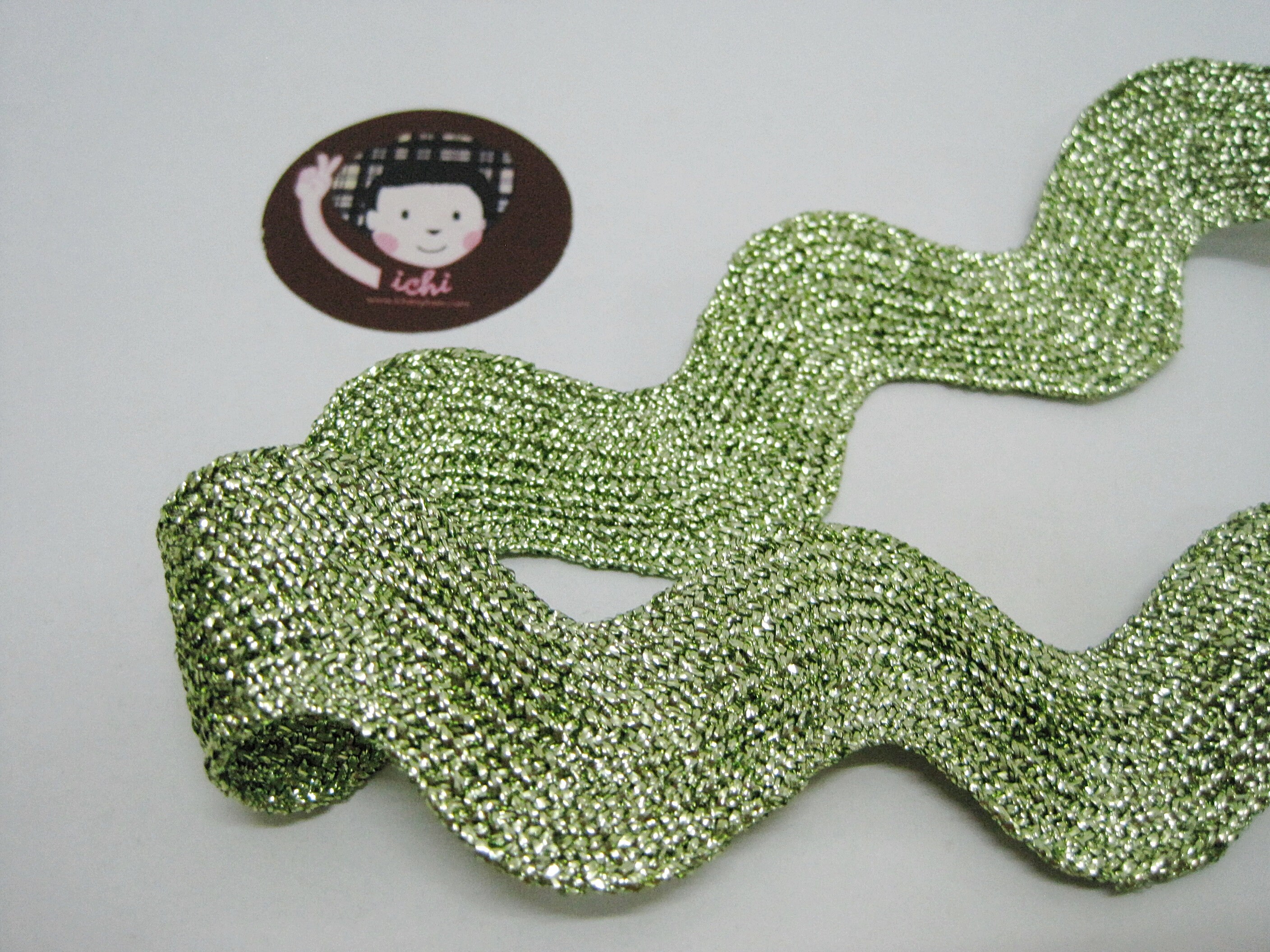 5 Yards Olive Green Jumbo Metallic Rick Rack Trim Metallic | Etsy