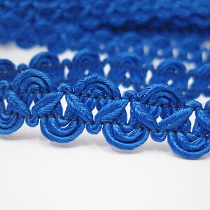 5 Yards Blue Braid, Braided Trim, Braided Headband, Picot Braid ...