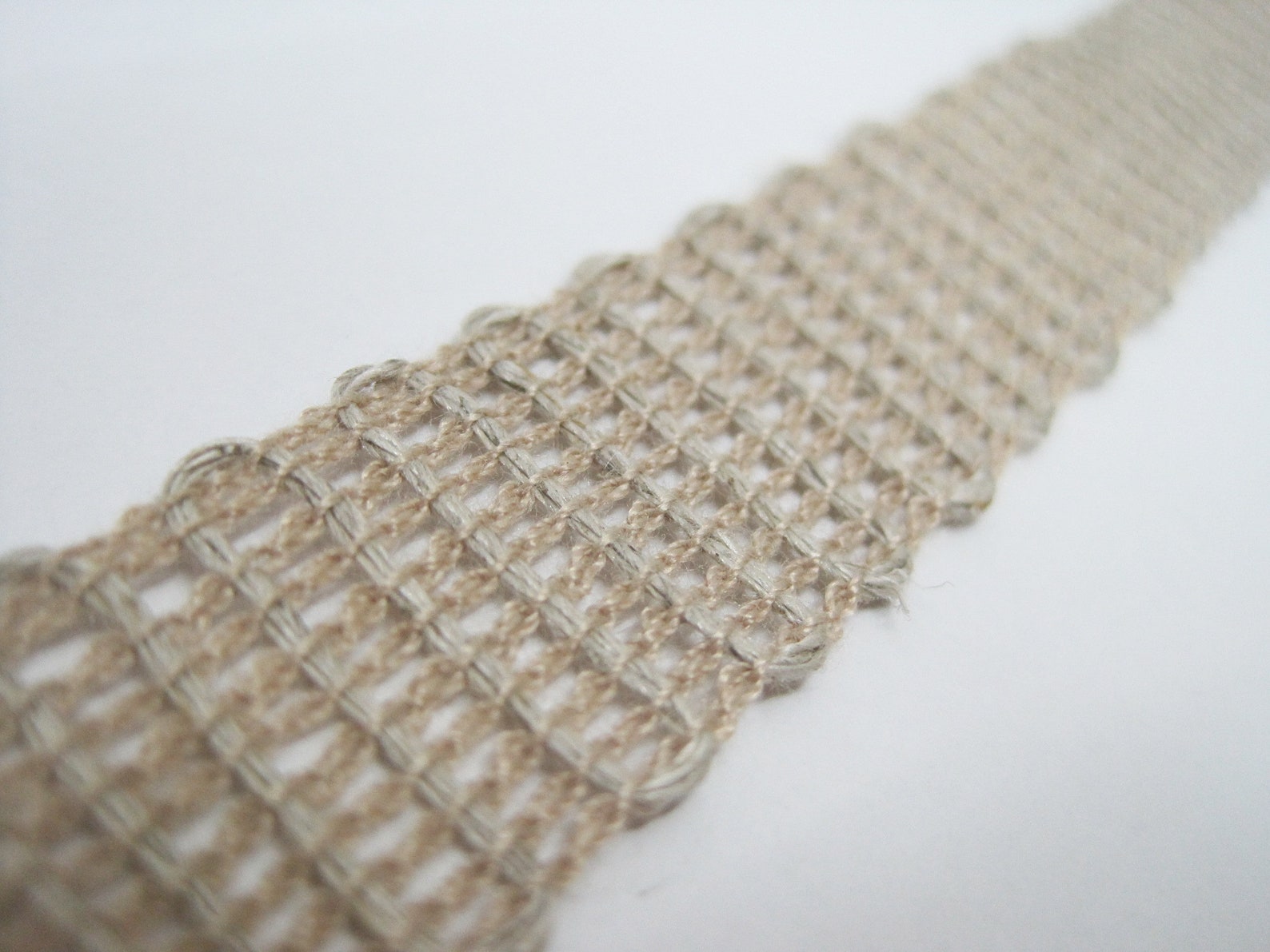 5 Yards Linen Braided Trim, Natural Trim, Wholesale Trims, Linen Lace ...