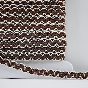 5 Yards Dark Brown Rick Rack, Rick Rack Trim, Zig Zag Trim, Zig Zag ...