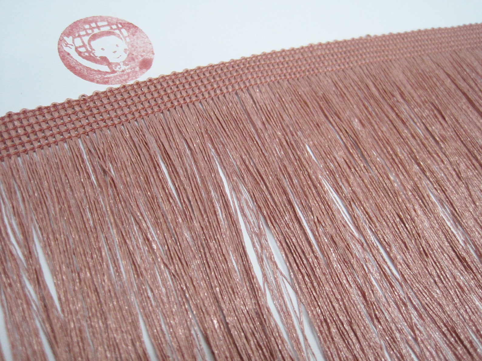 1 Yard 4 to 10 Rose Pink Chainette Fringe Pink | Etsy