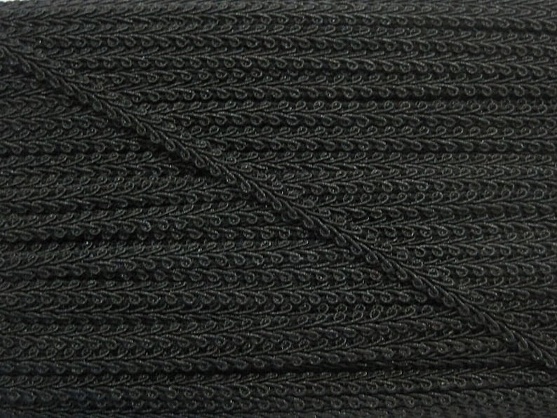 5 Yards 3/16 Black Gimp Braided Trim Gimp Braid - Etsy