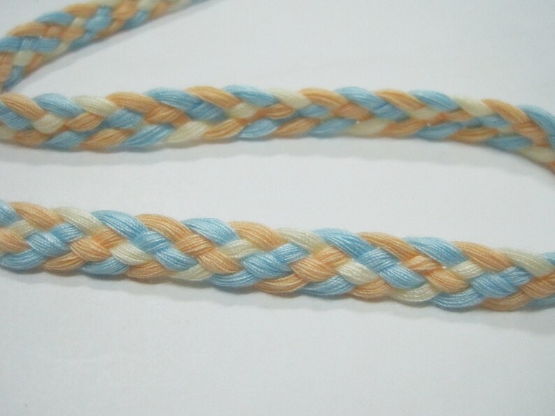 5 Yards Braided Trim Multicolored Trim Flat Braided Cord - Etsy