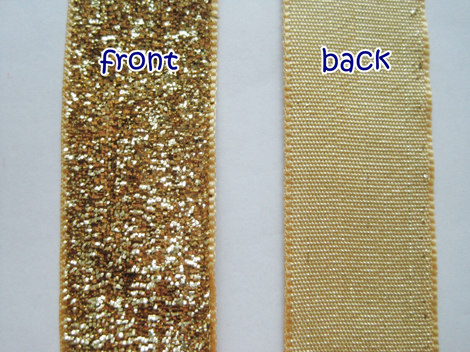 5 Yards 1 Gold Glitter Ribbon Wide Glitter Ribbon - Etsy