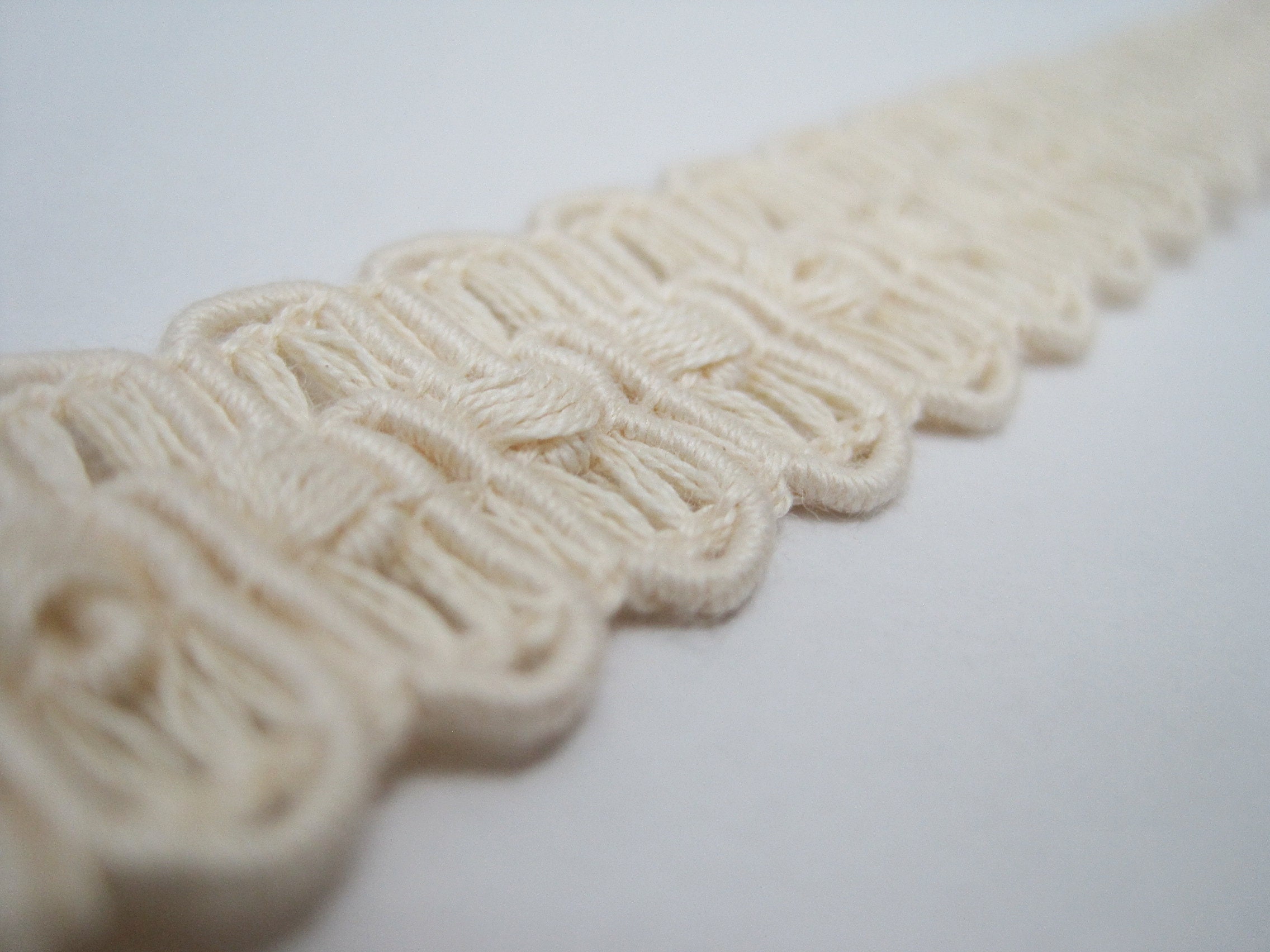 5 yards 100% cotton Cream Braided Trim Cotton Trims | Etsy