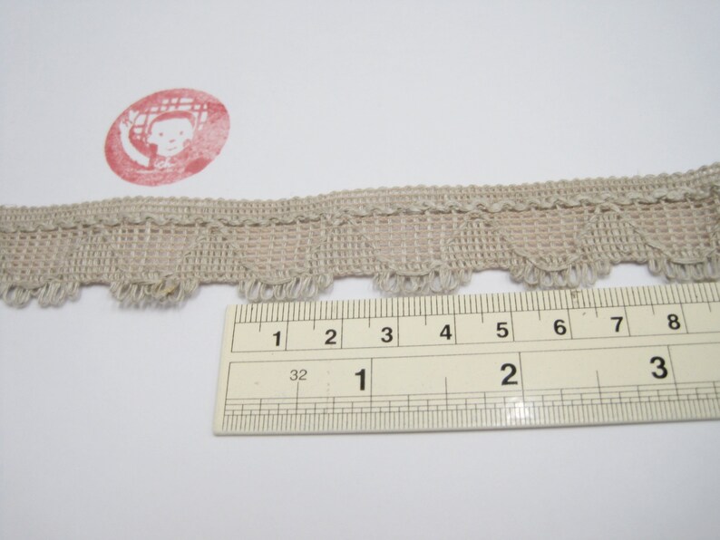 5 Yards 100% Linen Lace Natural trim wholesale trims linen | Etsy