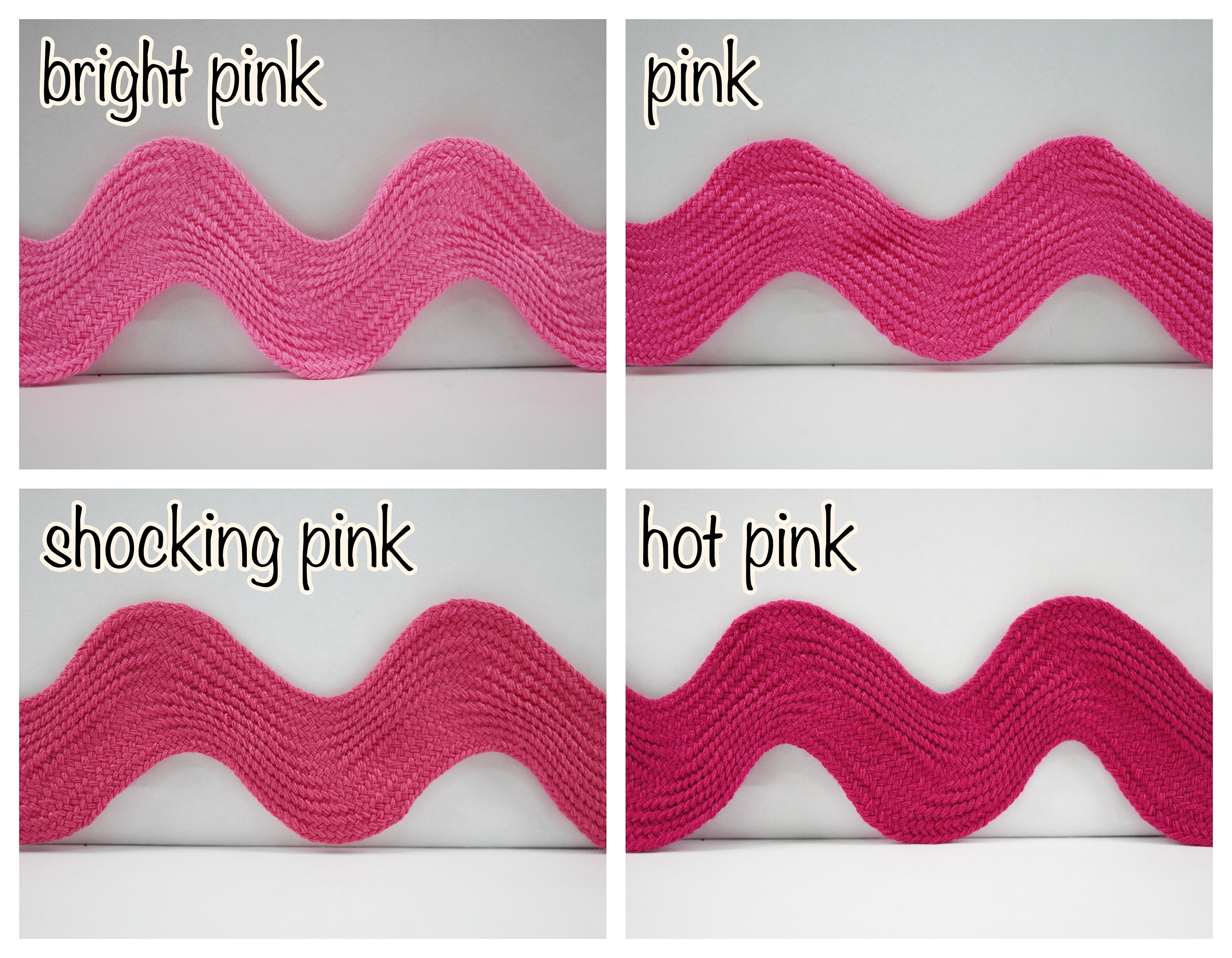 5 Yards Pink Jumbo Rick Rack Trim Pink Rick Rack Jumbo Ric - Etsy Australia