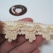 5 Yards Cream Scalloped Loop Fringe, Vintage Lace, Loop Trim, Wholesale ...