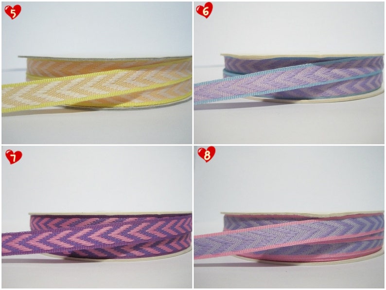 5 Yards Chevron Ribbon SELECT COLOR Colorful Chevron Ribbon | Etsy