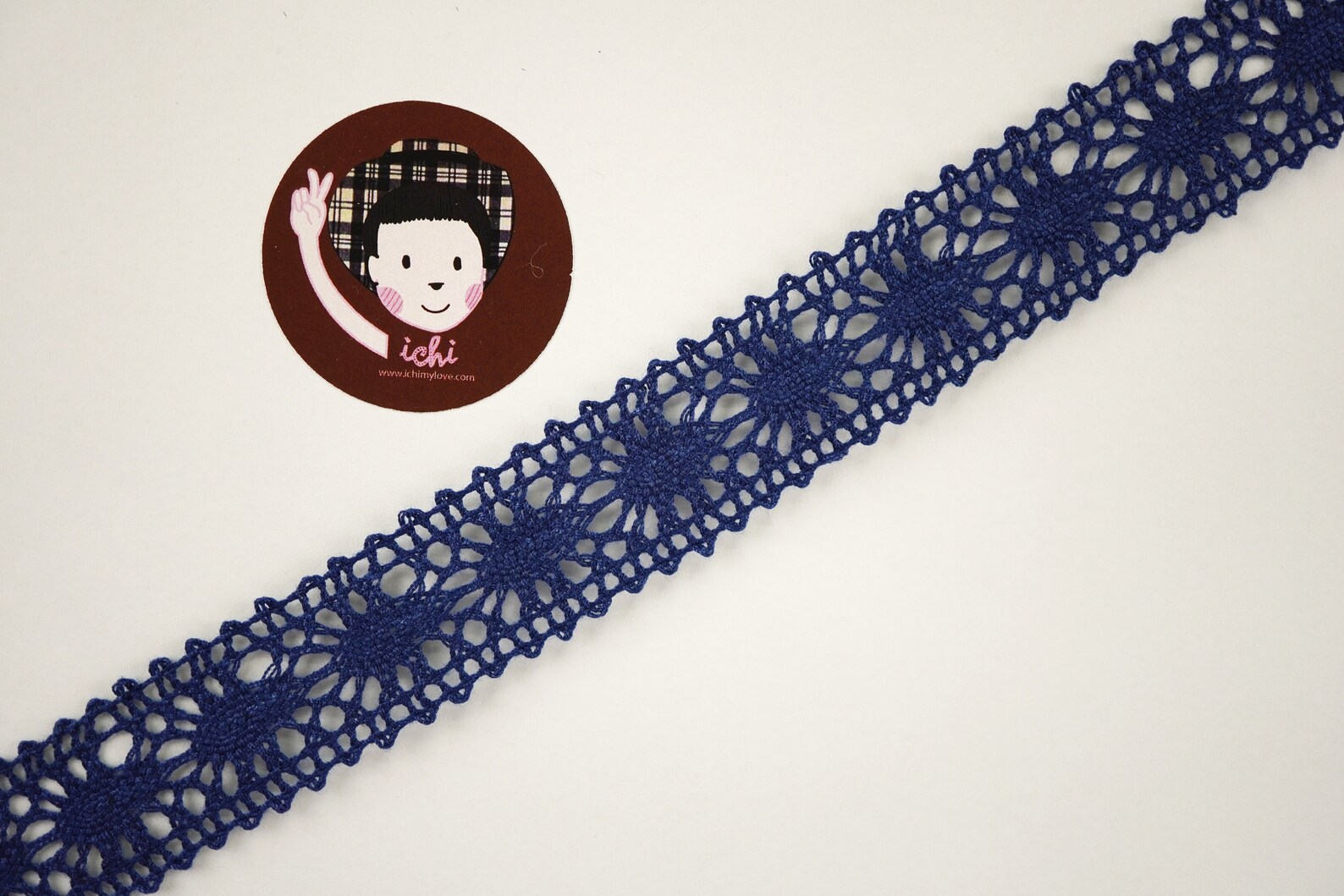 5 Yards 1 Blue Crochet Lace Trim Lace Trim Crochet - Etsy