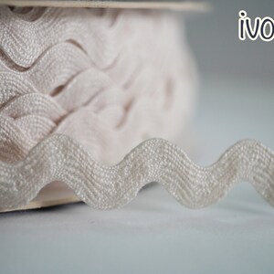 5 Yards 1/2" Cream Matte Rick Rack Trim, Cream Ric Rac Trim, Rick Rack ...