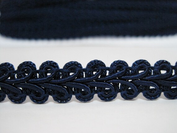 5 Yards 1/2 Navy Blue Gimp Braided Trim Gimp Braid | Etsy
