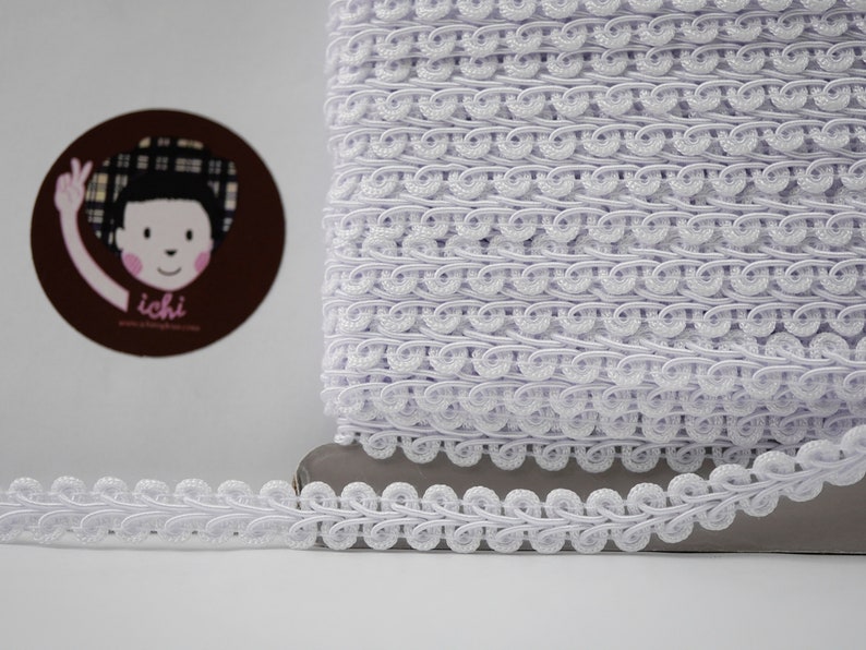 5 Yards 3/8 White Gimp Braided Trim Gimp Braid Braided - Etsy