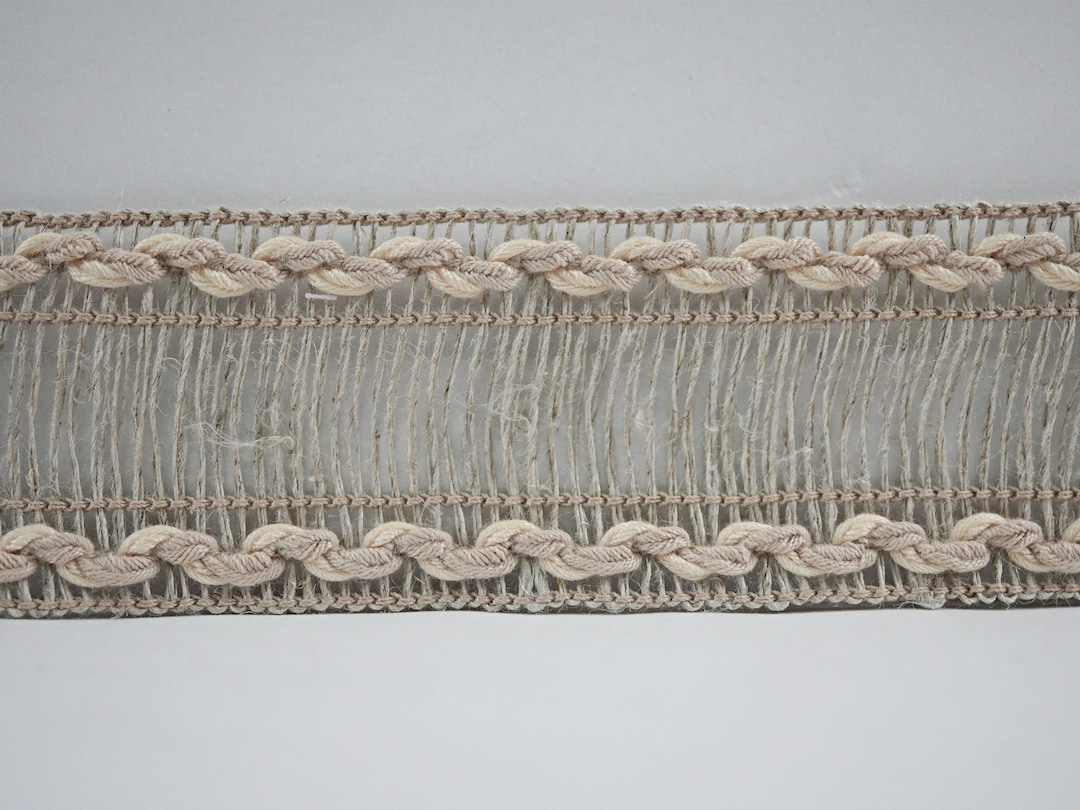 5 Yards Beige Linen Braid, Linen Lace, Linen Trim, Natural Trim ...