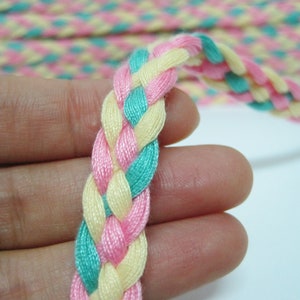 5 Yards Multicolored Braided Trim - Etsy