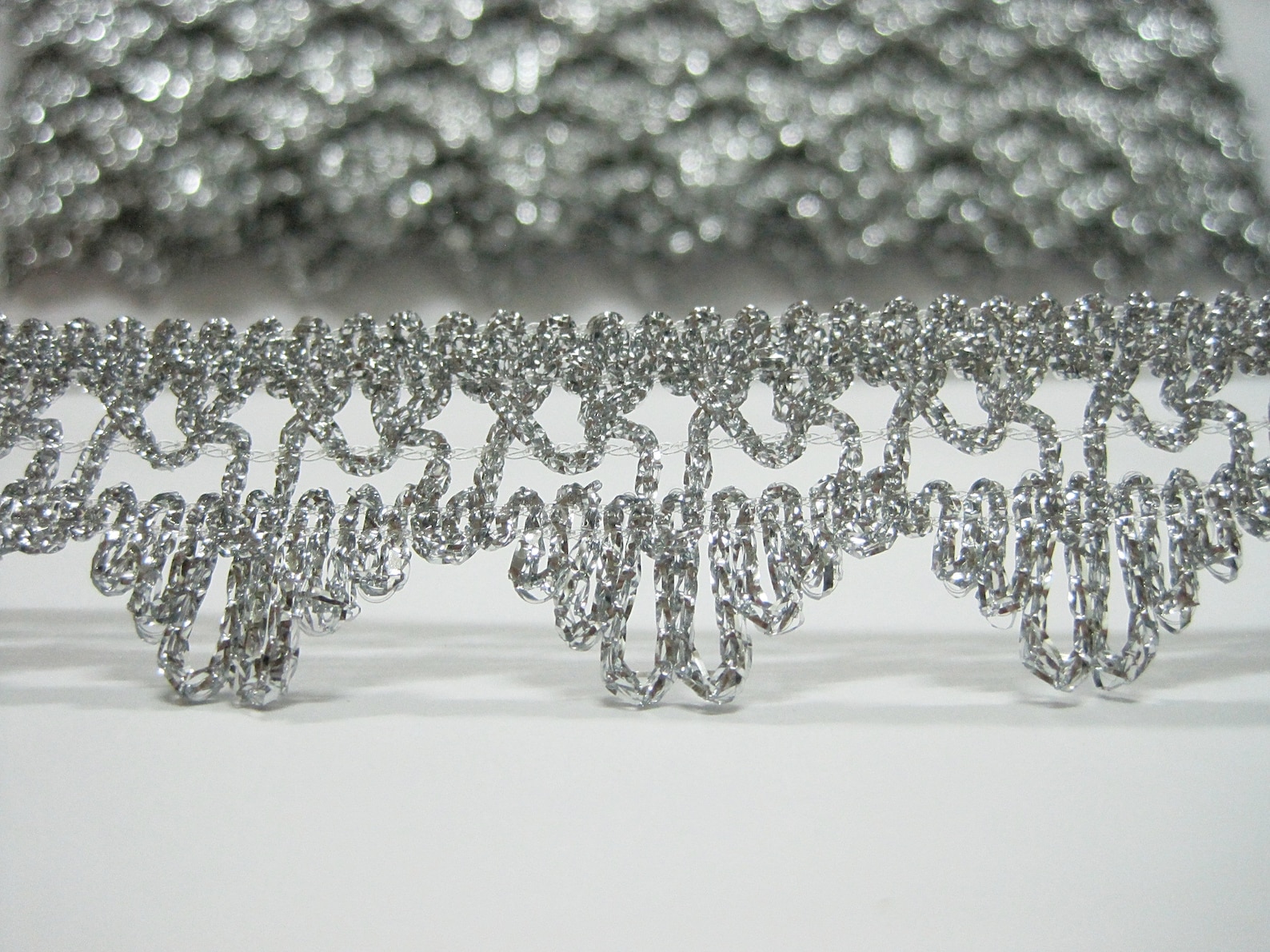 5 Yards 1 Silver Metallic Lace Silver lace Silver | Etsy