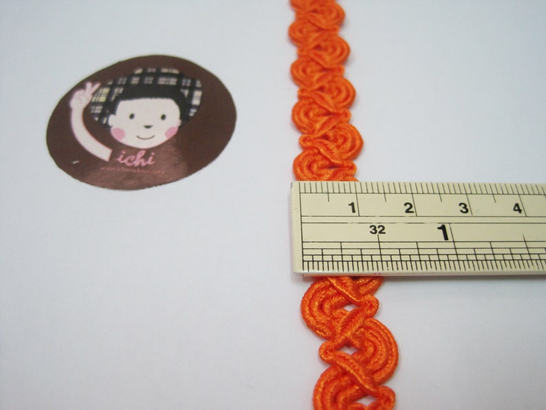 5 Yards Orange Braid Braided Trim Loop Trim Braided | Etsy