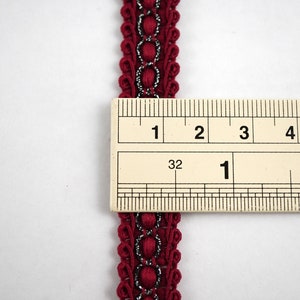 5 Yards Ruby Gimp Braided Trim, Gimp Braid, Braided Cord, Braided Gimp ...