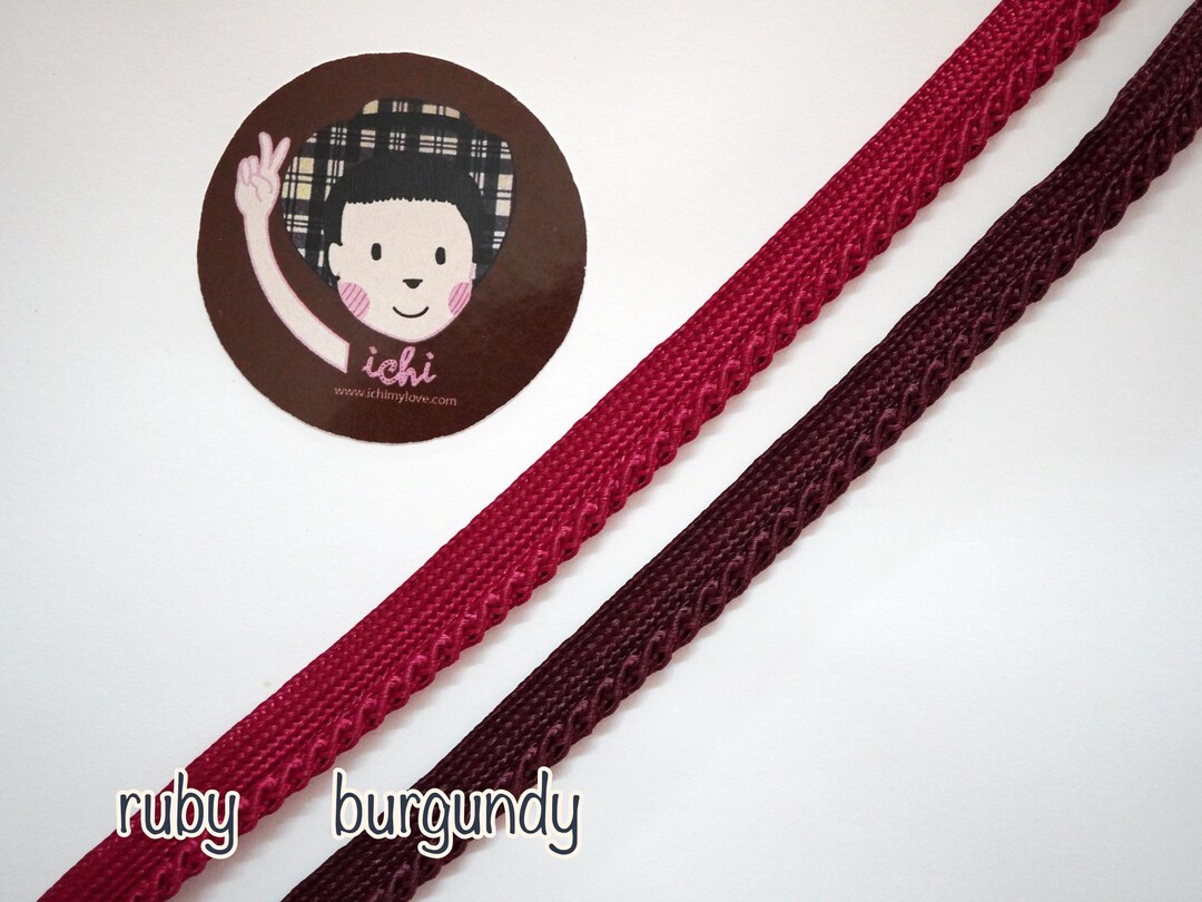 5 Yards Red Lip Cord Piping, Edge Piping, Decorative Edging, Lip Cord ...