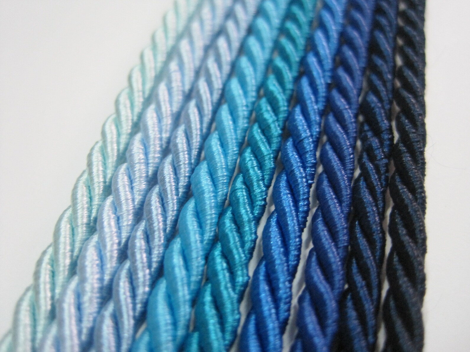 5 Yd 4 Mm Twisted Cord Blue Twisted Cord Braided Cord - Etsy