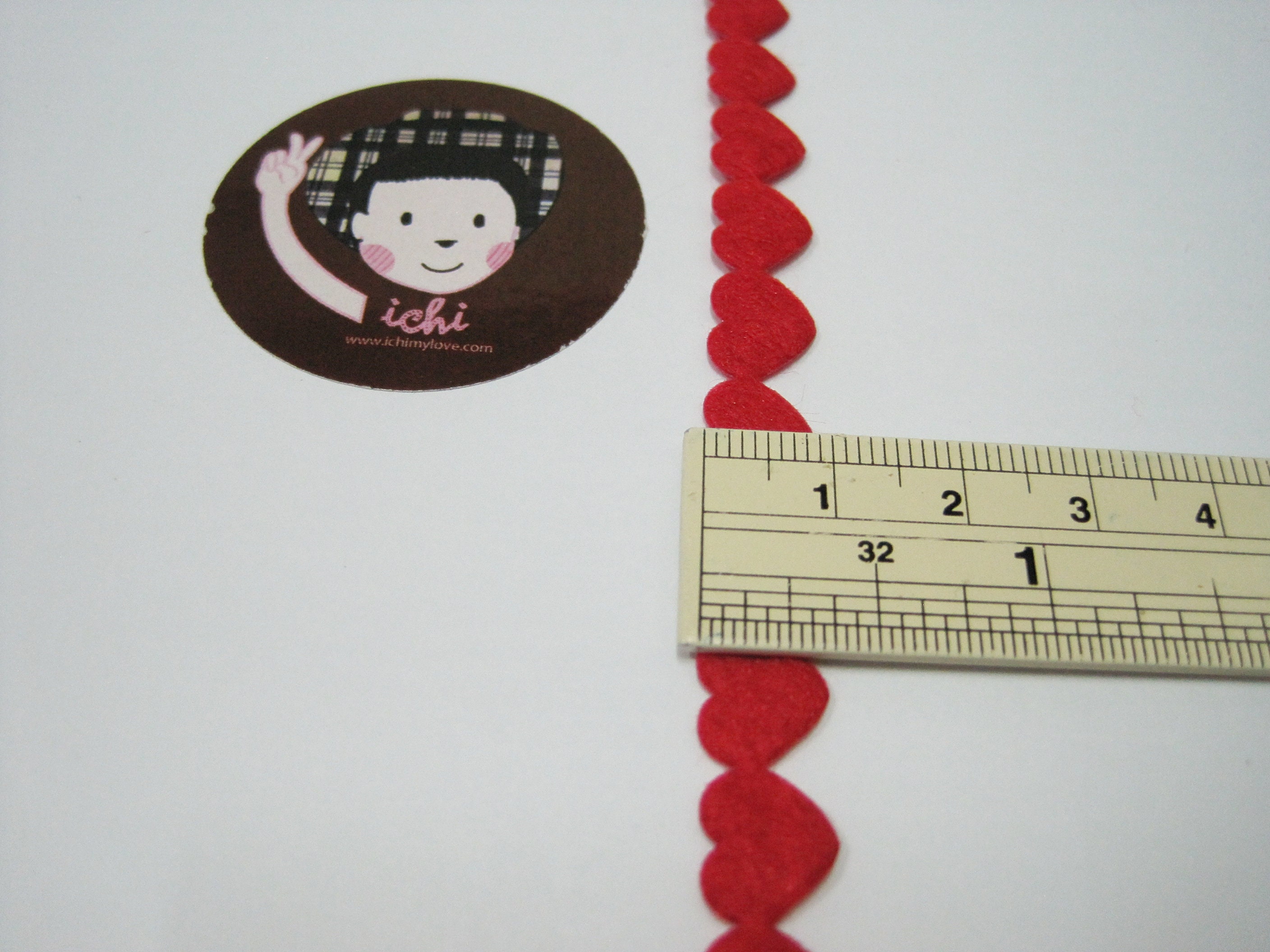5 Yards Felt Heart Trim, Pink Heart Trim, Felt Trim, Sewing Tape, Heart ...