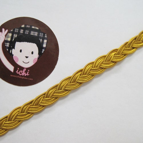 5 Yards 1/4 Classic Gold Braided Trim Braided Gimp - Etsy