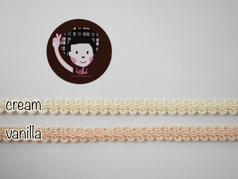 5 Yards 3/8 Cream Gimp Braided Trim Gimp Braid Braided - Etsy