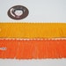 5 Yards Orange-red Cotton Tassel Trim, Orange Trim, Orange Tassel ...